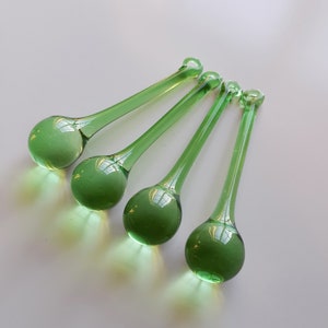 Light Green Crystal Rain Drops 20mm X 80mm Set of 4 - Etsy