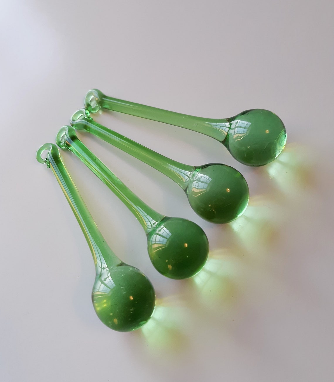 Light Green Crystal Rain Drops 20mm X 80mm Set of 4 - Etsy