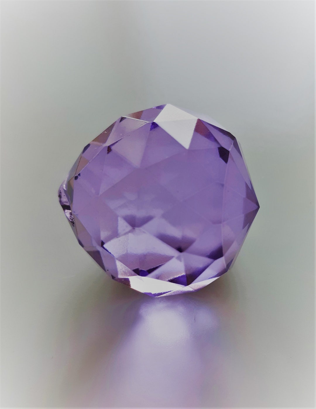 Lavender Crystal Ball 30mm for Chandeliers, Windchime, Crafts, Wreaths ...