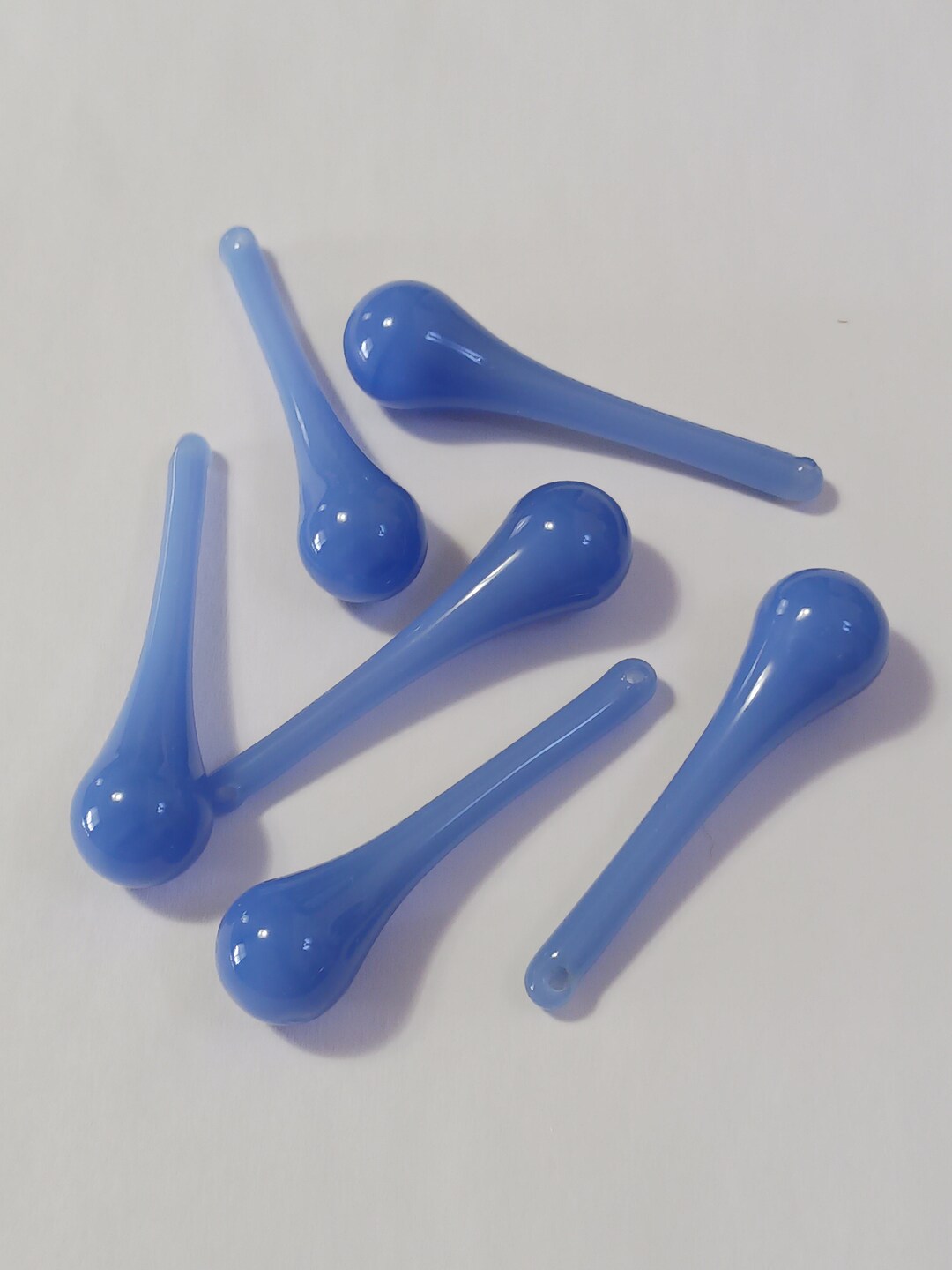 Baby Blue Opaque Crystal Rain Drops 16mm X 60mm Set of 6 - Etsy