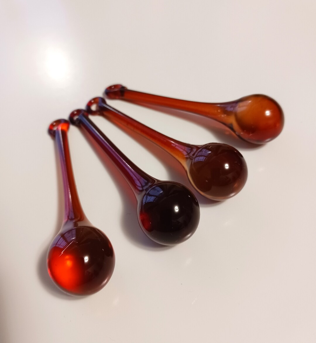 Tea Crystal Rain Drops 20mm X 80mm Set of 4 for Chandeliers - Etsy