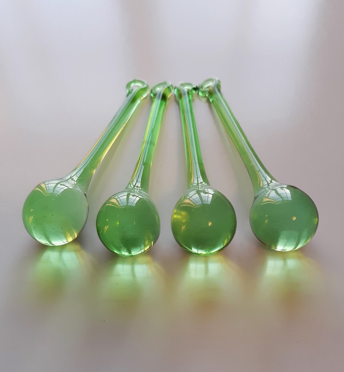 Light Green Crystal Rain Drops 20mm X 80mm Set of 4 - Etsy