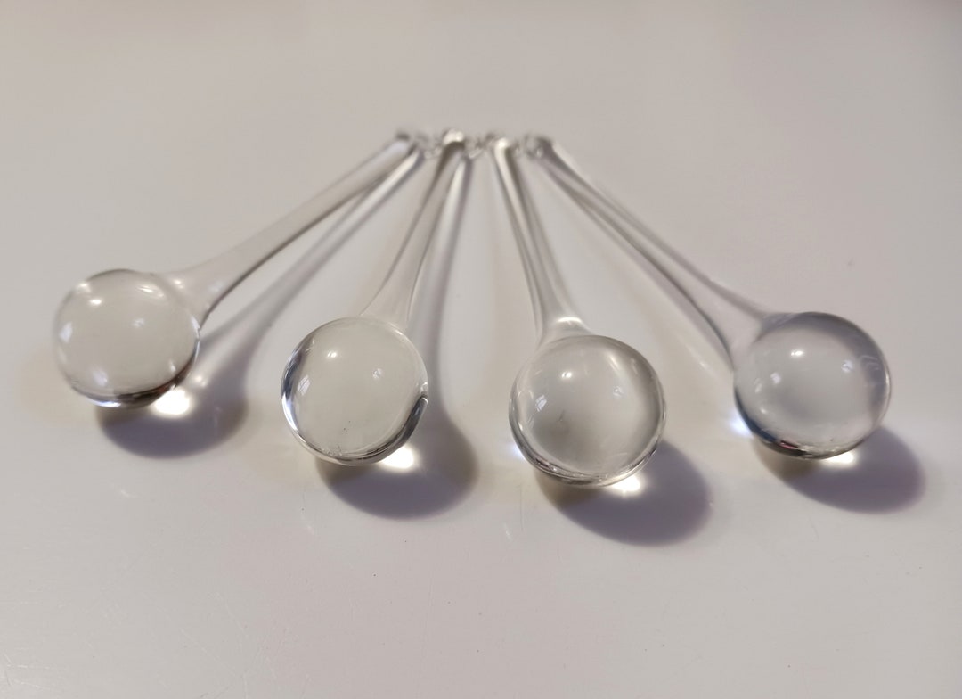 Clear Crystal Rain Drops 4 Inches Long Set of 4 for Chandeliers ...