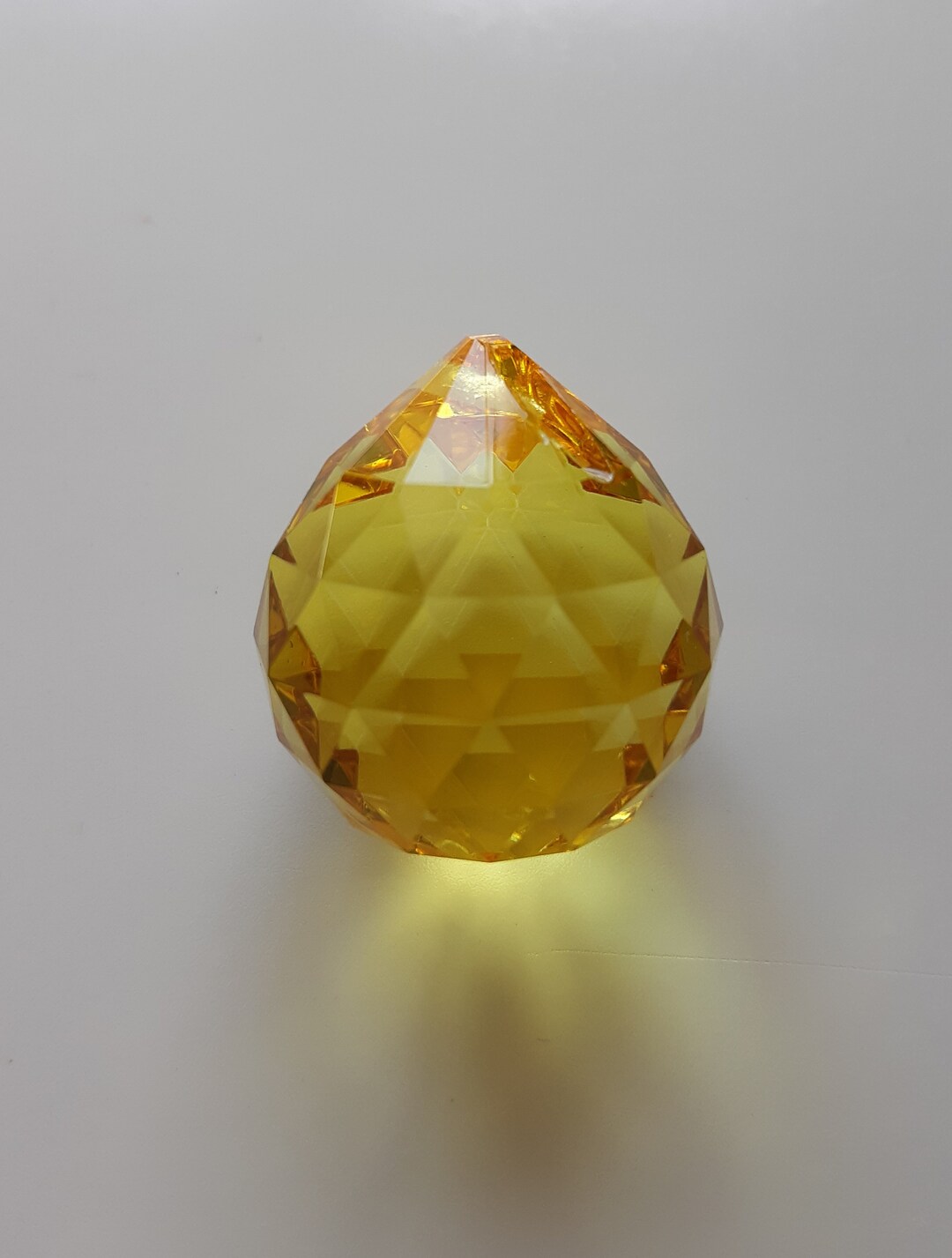 Yellow Crystal Ball 20mm for Chandeliers, Windchime, Crafts, Wreaths ...
