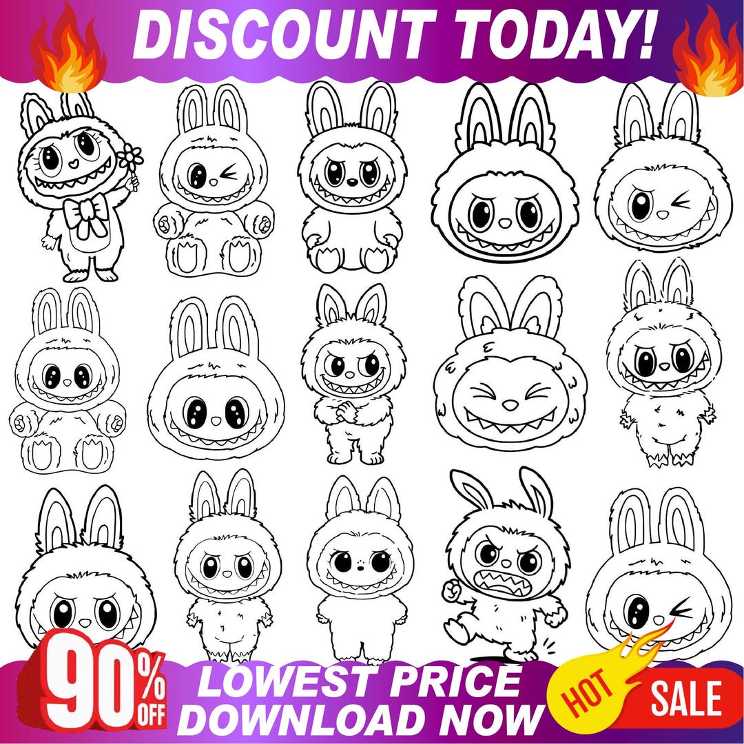 15 Labubu Svg Bundle, Labubu Png, Labubu Dxf, Labubu Clipart, Labubu ...
