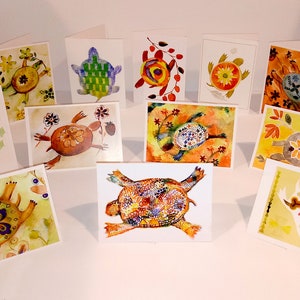 Native American Greeting Cards - Turtle Collection (12 Blank Cards) - Etsy