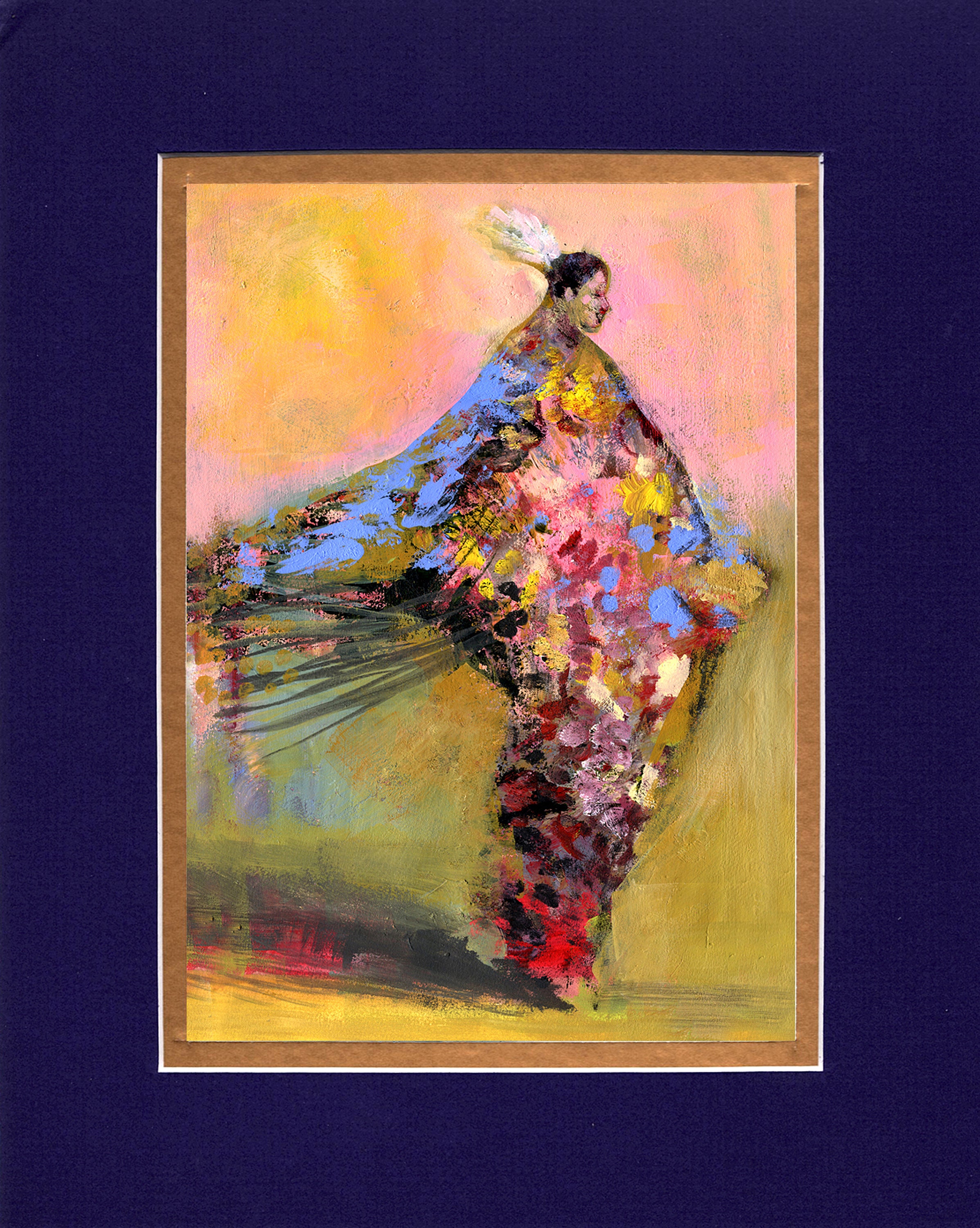 Abstract Shawl Dancer Large Double Matted Archival Prints - Etsy