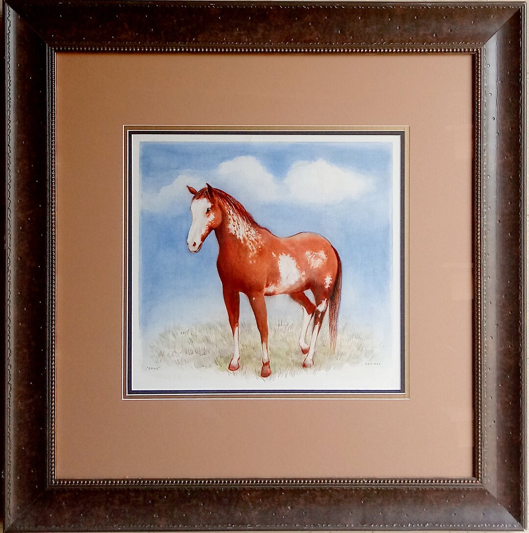 Original Watercolor EQUIS by Native American Artist Daniel Ramirez - Etsy