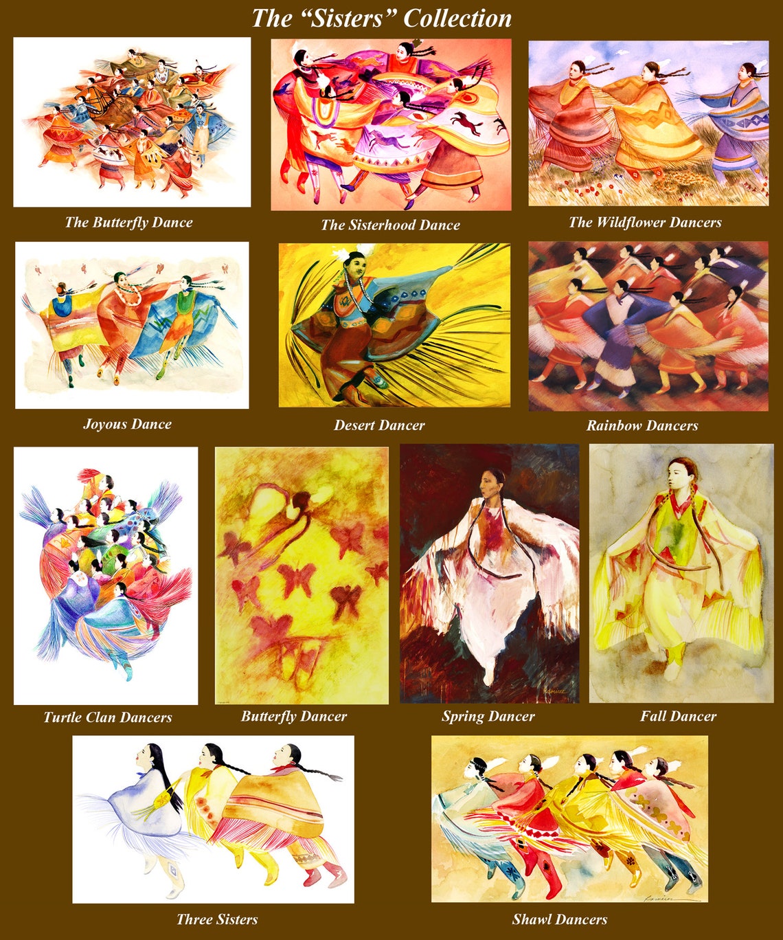 Native American Greeting Cards Sisters Collection 12 Blank | Etsy