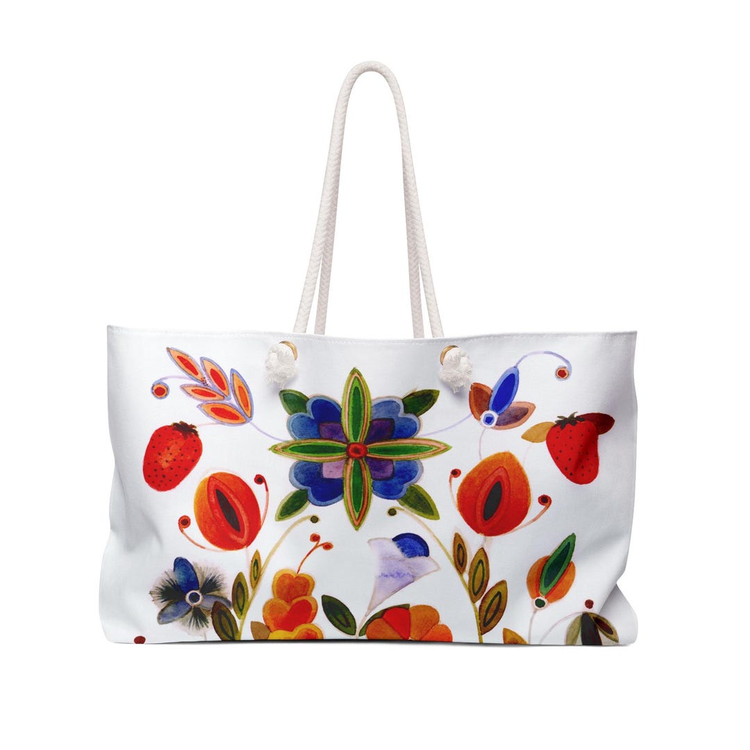 Weekender Bag - Ojibwe Floral - Etsy