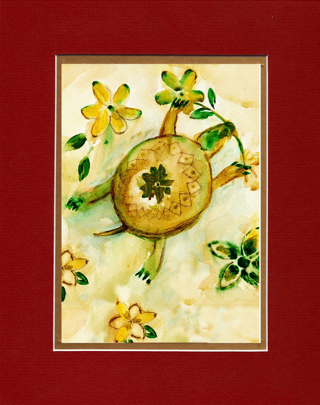 Trillium Turtle - 8"x10" Double Matted Archival Prints Entirely Made by ...