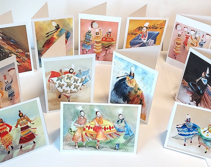 Native American Greeting Cards - Sisters 2022 Collection#1 (12 Blank ...