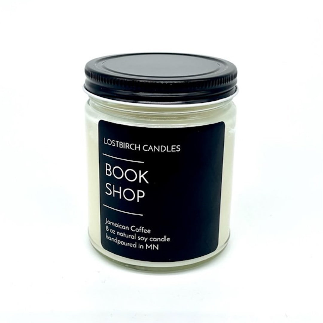 Bookshop - Book Inspired Candles - Soy Candle - Book Candles - Coffee ...
