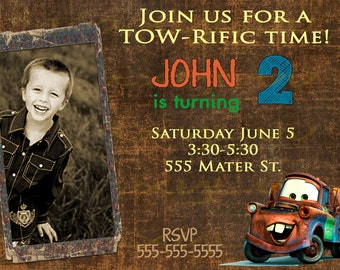 Tow Mater Birthday | Etsy