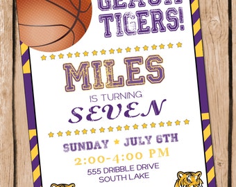 Lsu Party Invite - Etsy