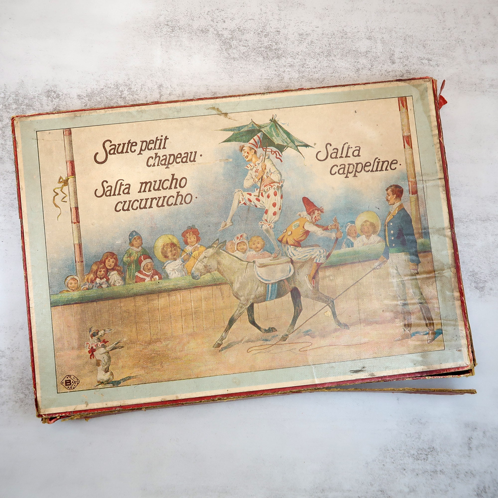 Saute Petite Chapeau, Jump Little Hat, Antique Paper Game, Vintage ...