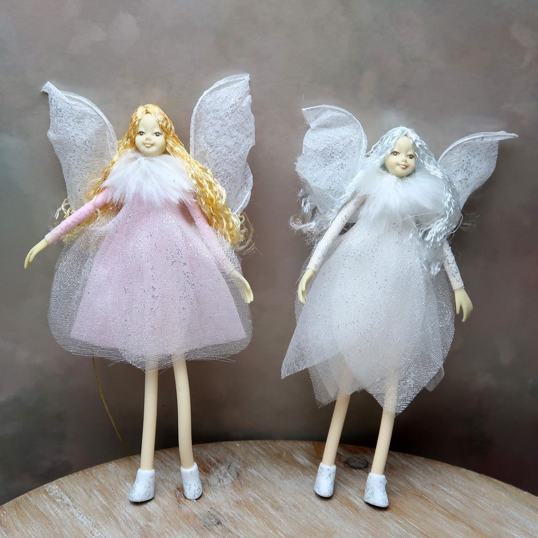 Lot of 2 Tassie Fairies, Posable Fairy Art Dolls, NOS in Original Box ...