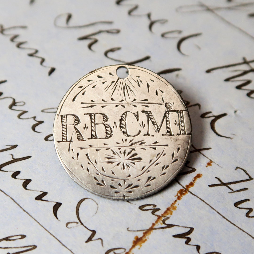 Antique Love Token, R,B,C,M,I or L Initials, Early US Bust Dime, Circa ...