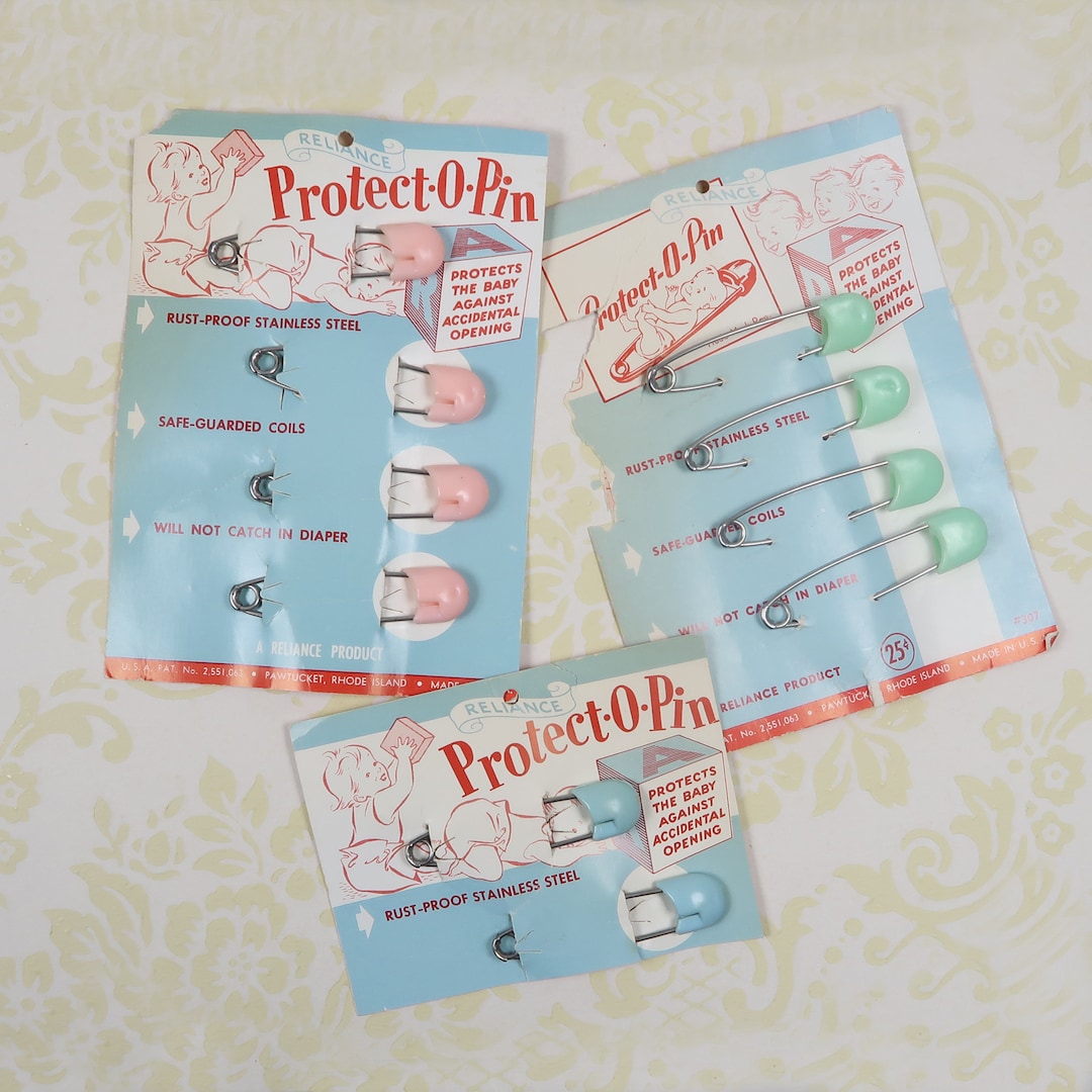 Vintage Diaper Pins, 1950's Original Packaging, Lot of 9 Pins - Etsy