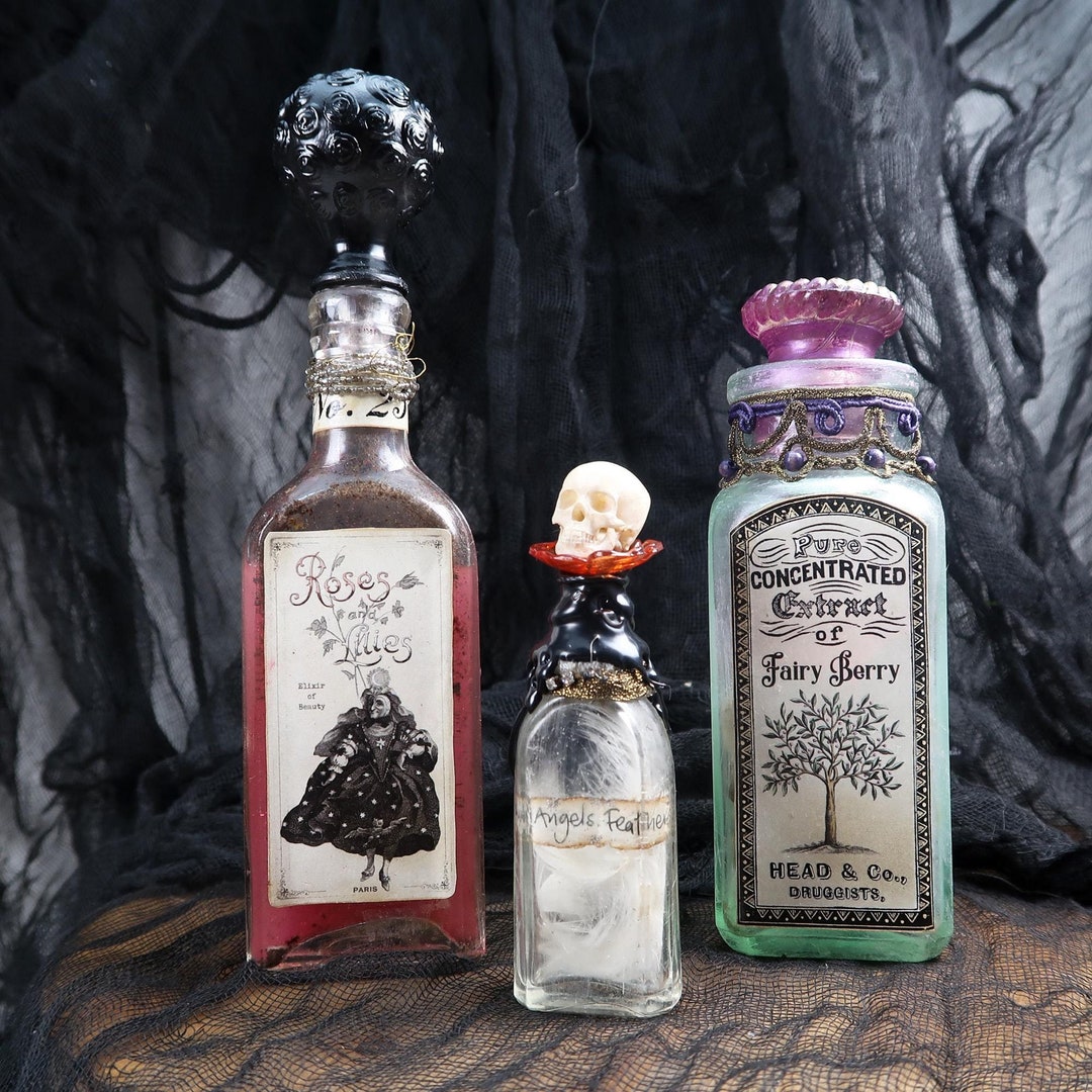 Witches Magic Apothecary Lot of 3, Beauty Elixir, Fairy Berry, Angel's ...