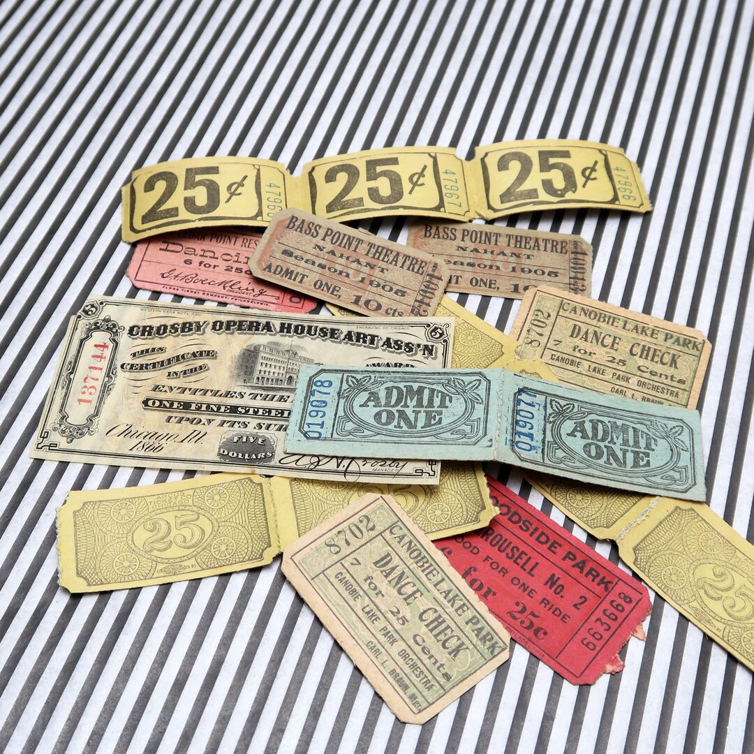 Large Assortment Antique Tickets Theater Dance Opera - Etsy