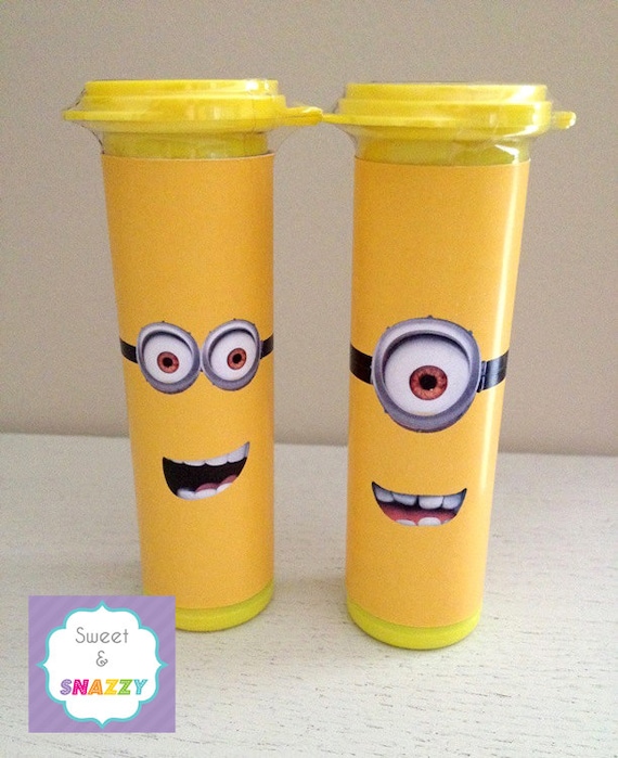 Instant Download Mini M&m's Tube Wrappers Minion Party - Etsy