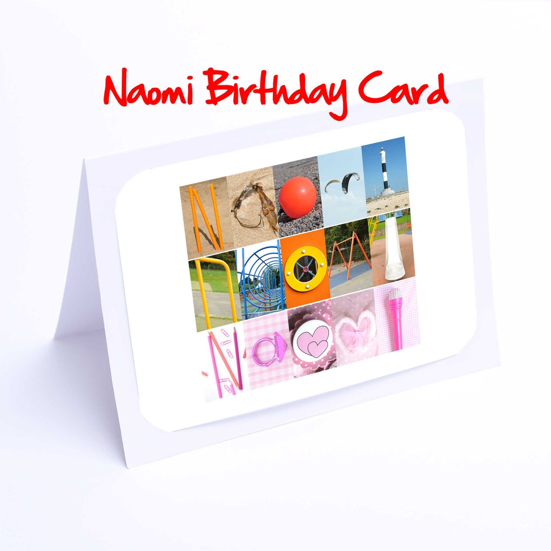 Naomi - Nyah Girls Personalised Card - Naomi, Natalia, Natalie, Natasha ...