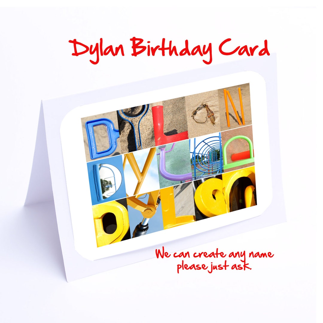Dylan Personalised Birthday Cards - Etsy