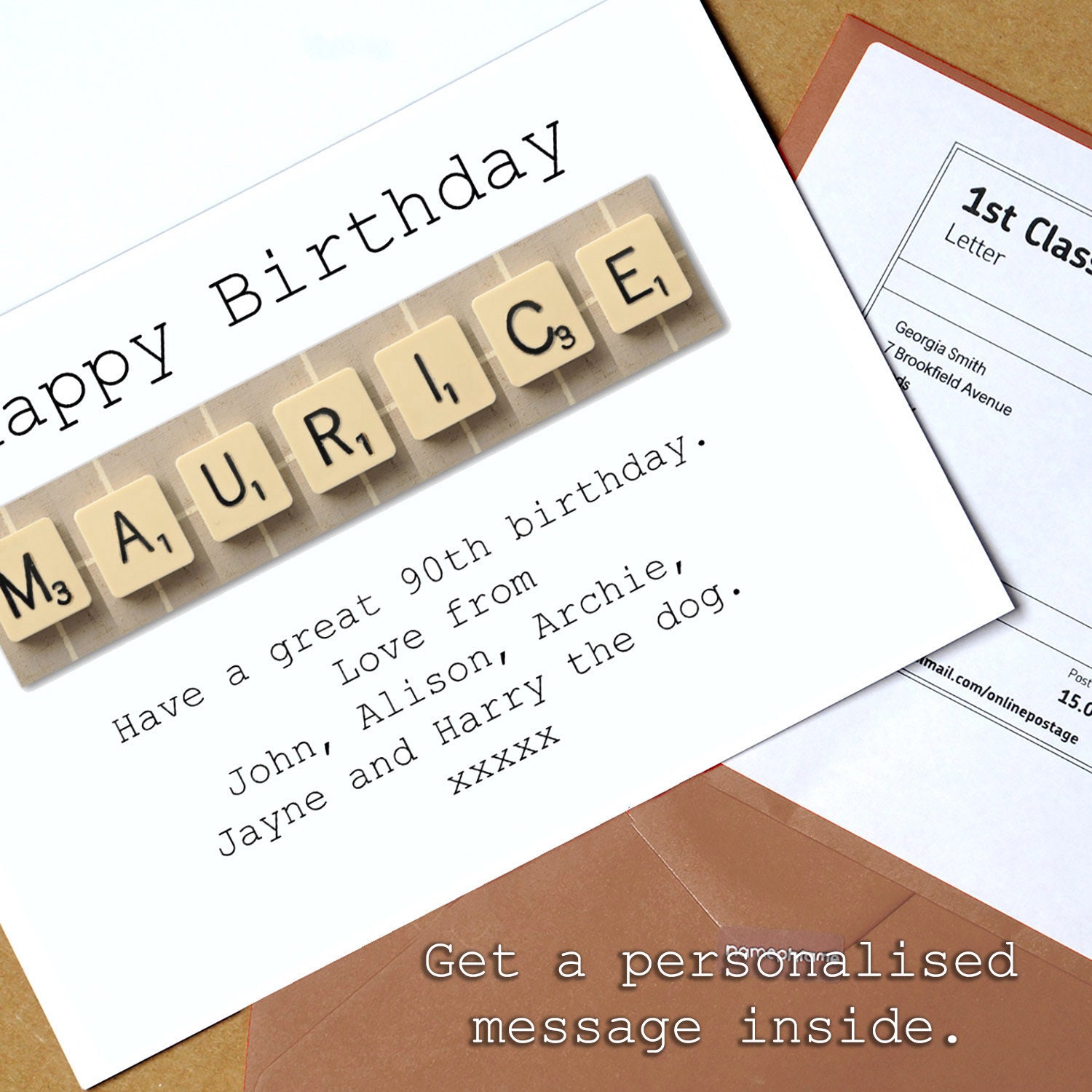 Scrabble 75th Birthday Card 75 Its Only 23 in Scrabble 2 - Etsy
