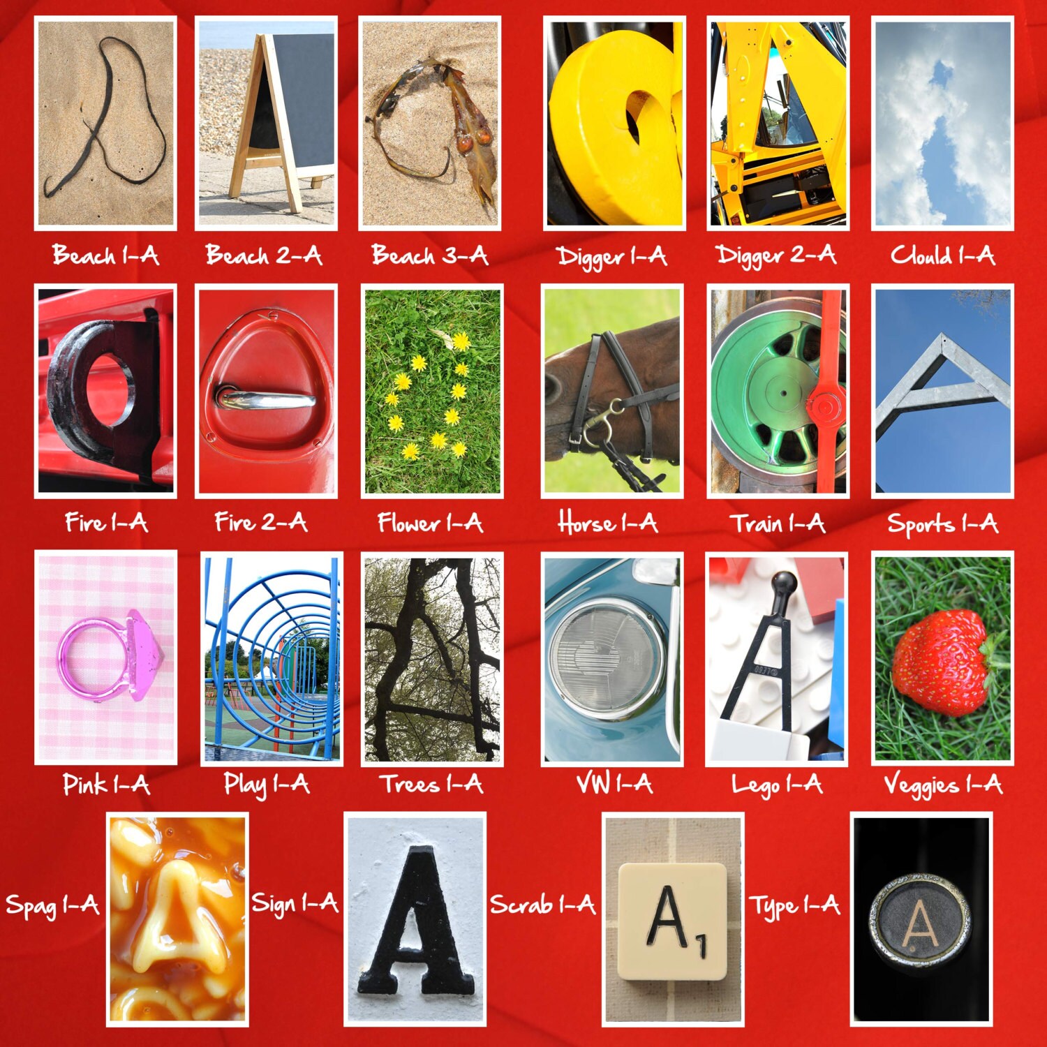 Alphabet Photo Letter A Choices Alphabet Photography 6x4 7x5 - Etsy