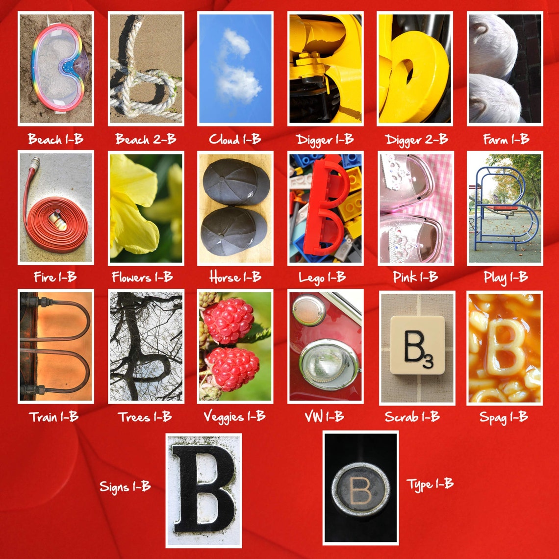 Alphabet Photo Letter B Choices Alphabet Photography 6x4 7x5 | Etsy