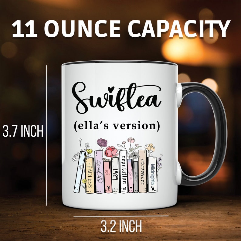 Swiftea Coffee Mug Personalized Taylor Coffee Cup 11 Ounce Funny Cute ...