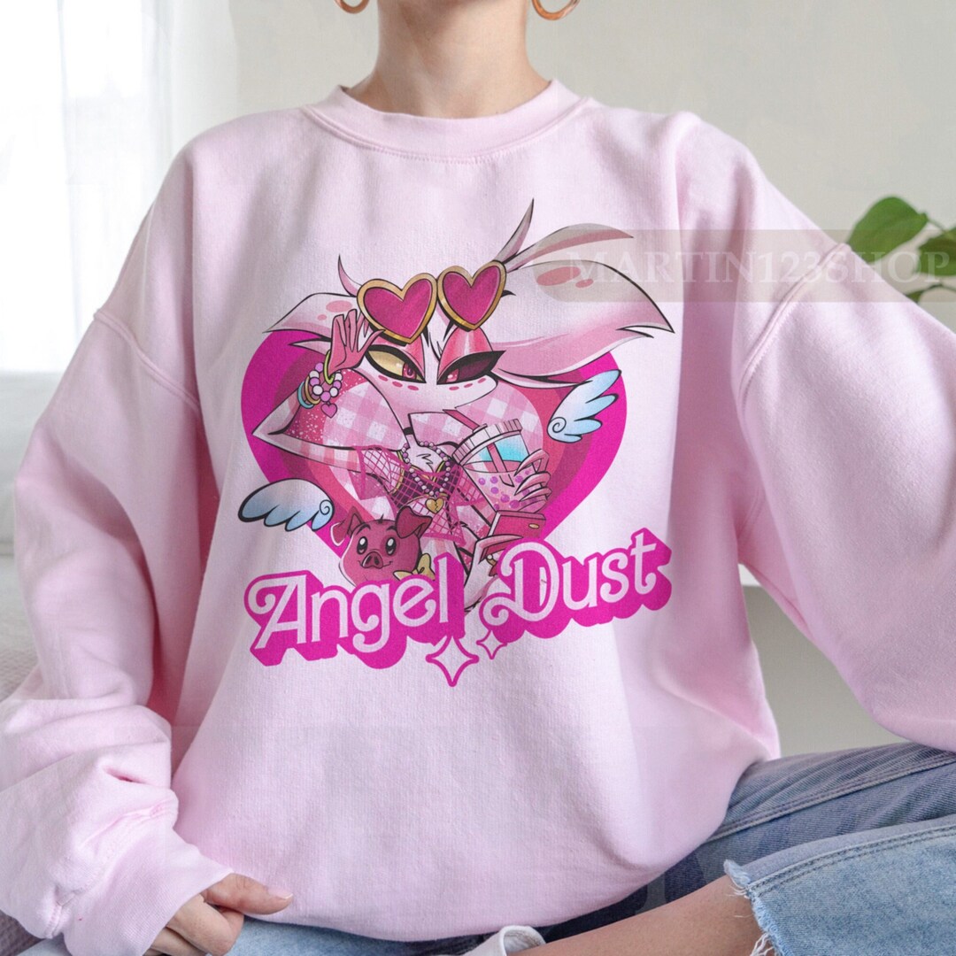 Buy Hazbin Hotel Angel Dust and Fat Nugget Lover Tshirt, Hazbin Hotel ...