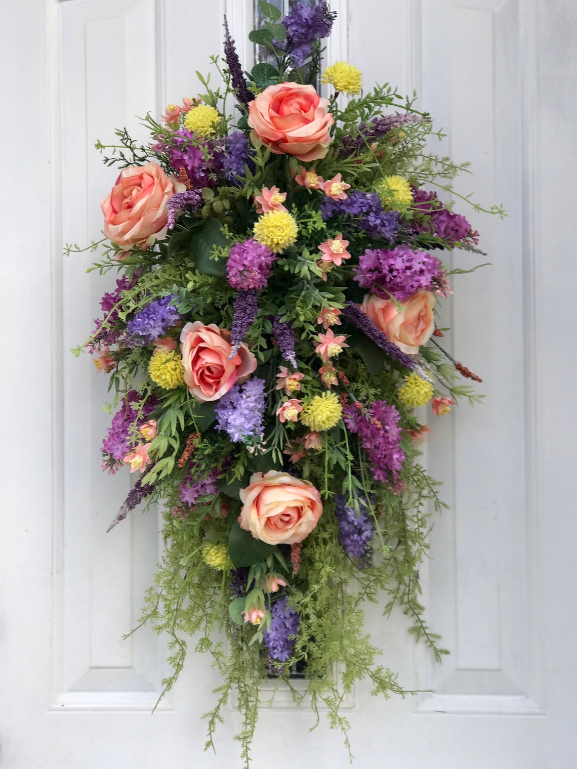 Spring Swag Spring Front Door Swag Swag for Front Door - Etsy