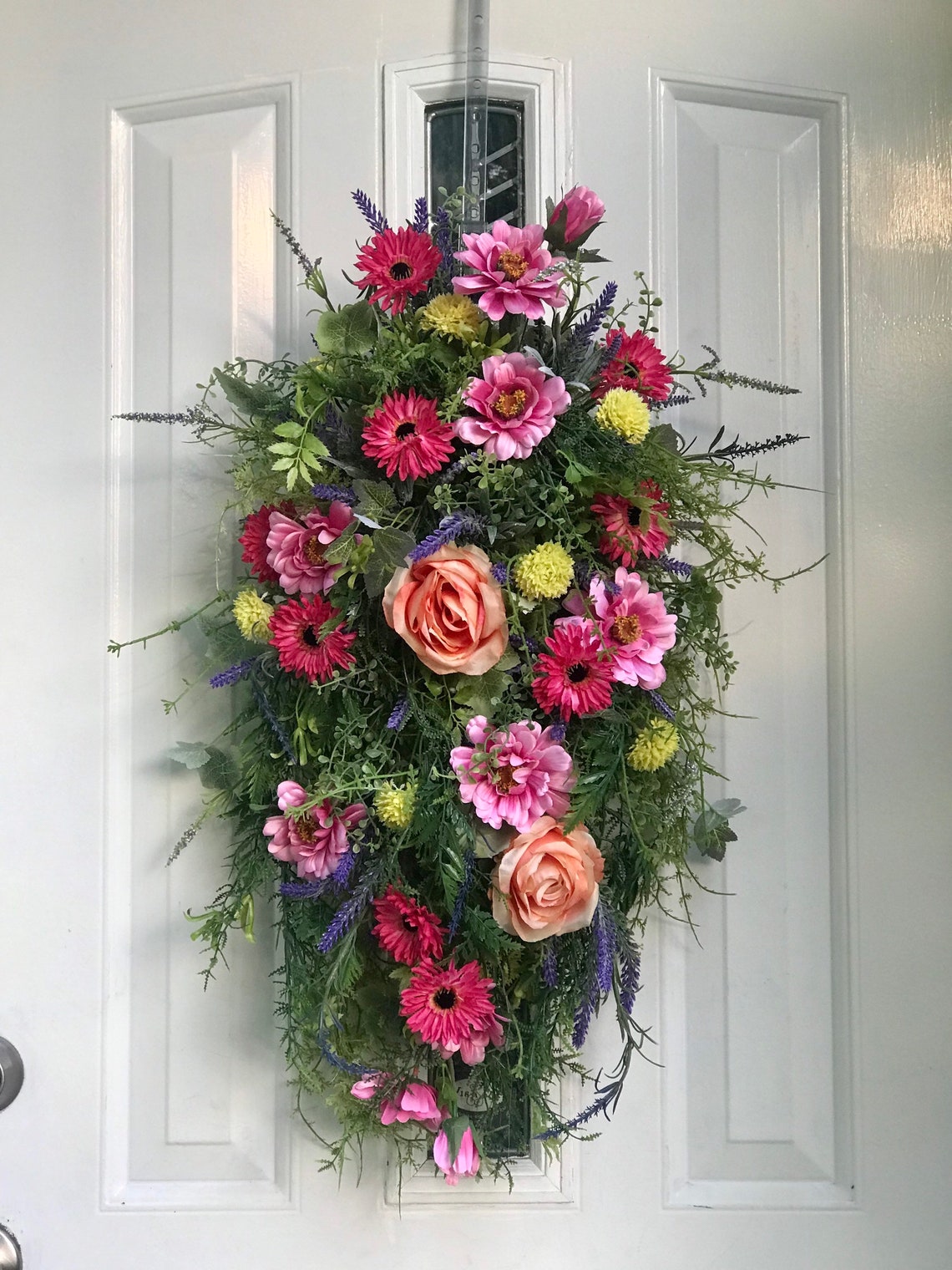 Summer Swag, Summer Front Door Swag, Swag for Front Door, Summer Swag ...