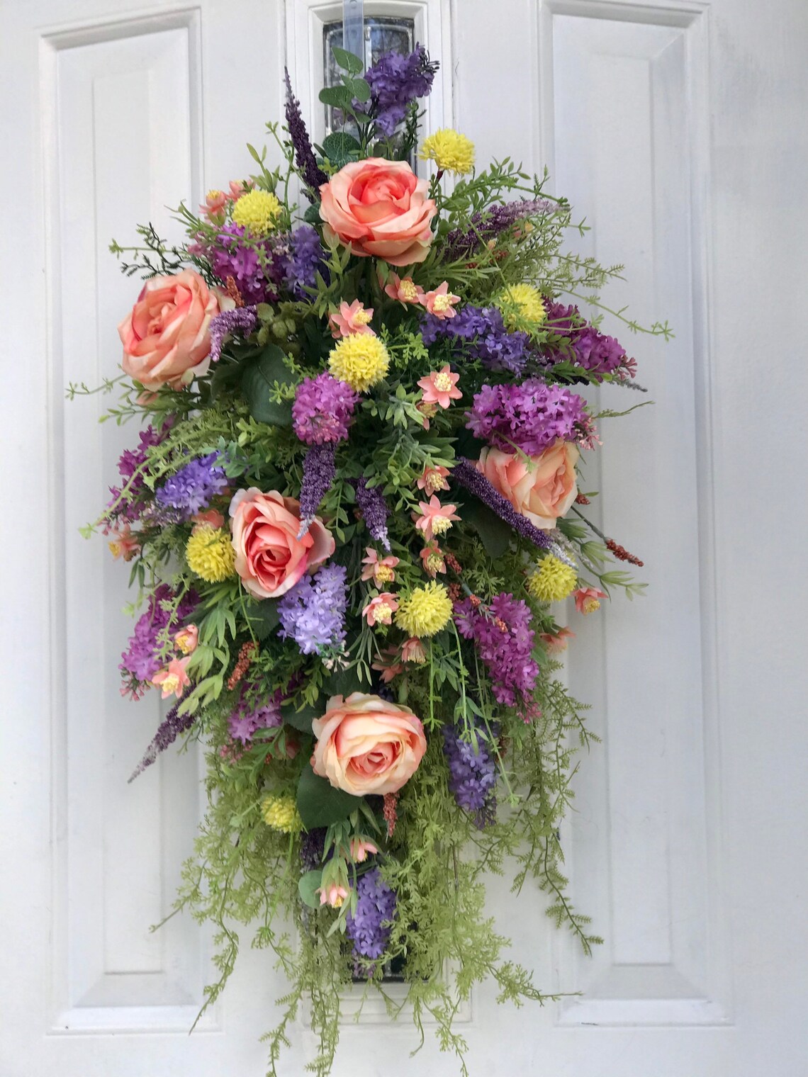 Spring Swag Spring Front Door Swag Swag for Front Door - Etsy