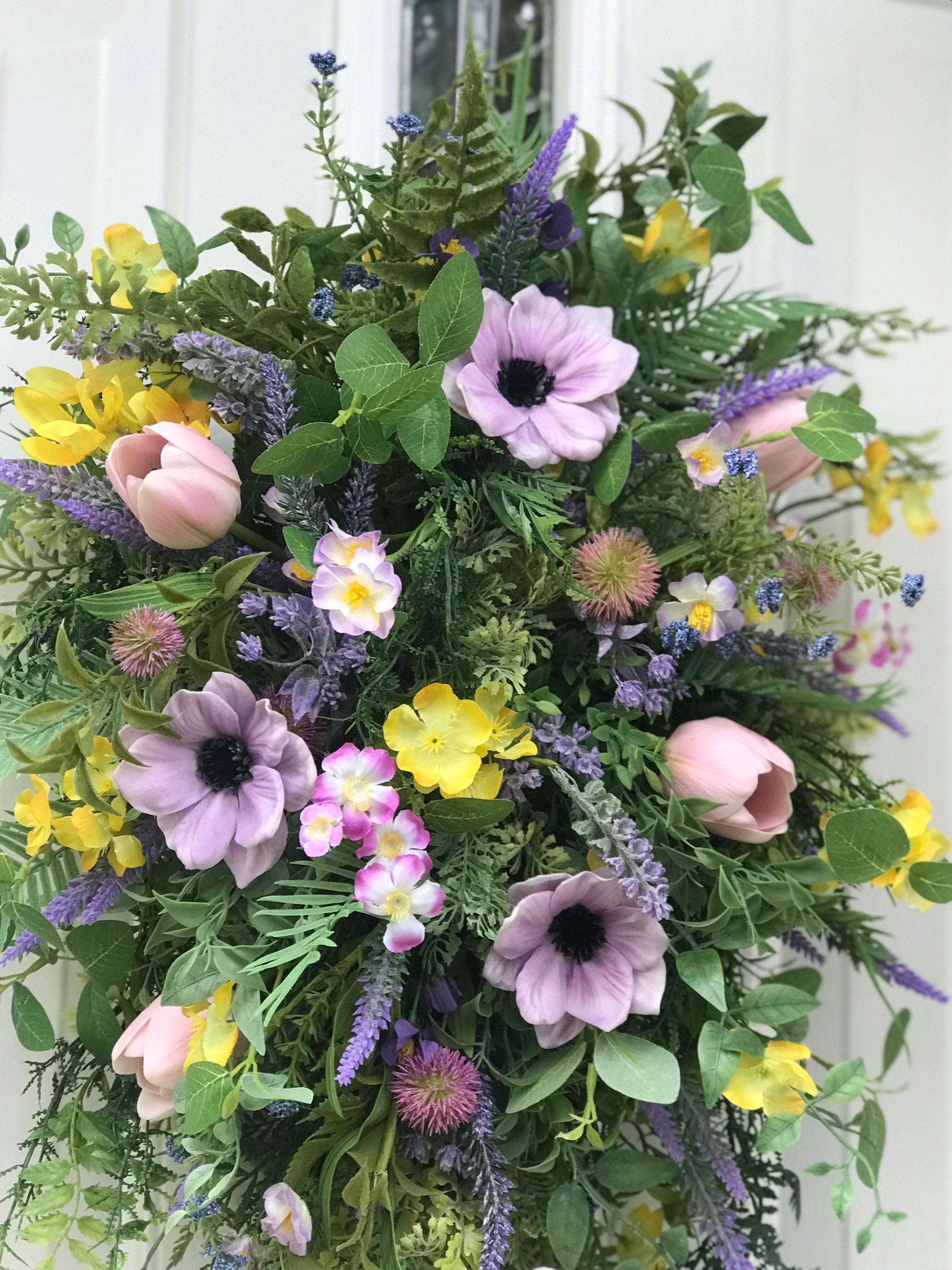 Spring Swag, Spring Front Door Swag, Swag for Front Door, Spring Swag ...