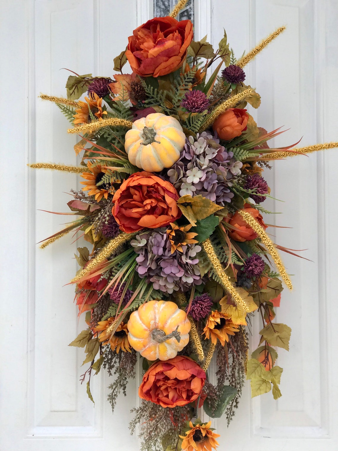 Fall Swag Fall Front Door Swag Swag for Front Door Fall - Etsy