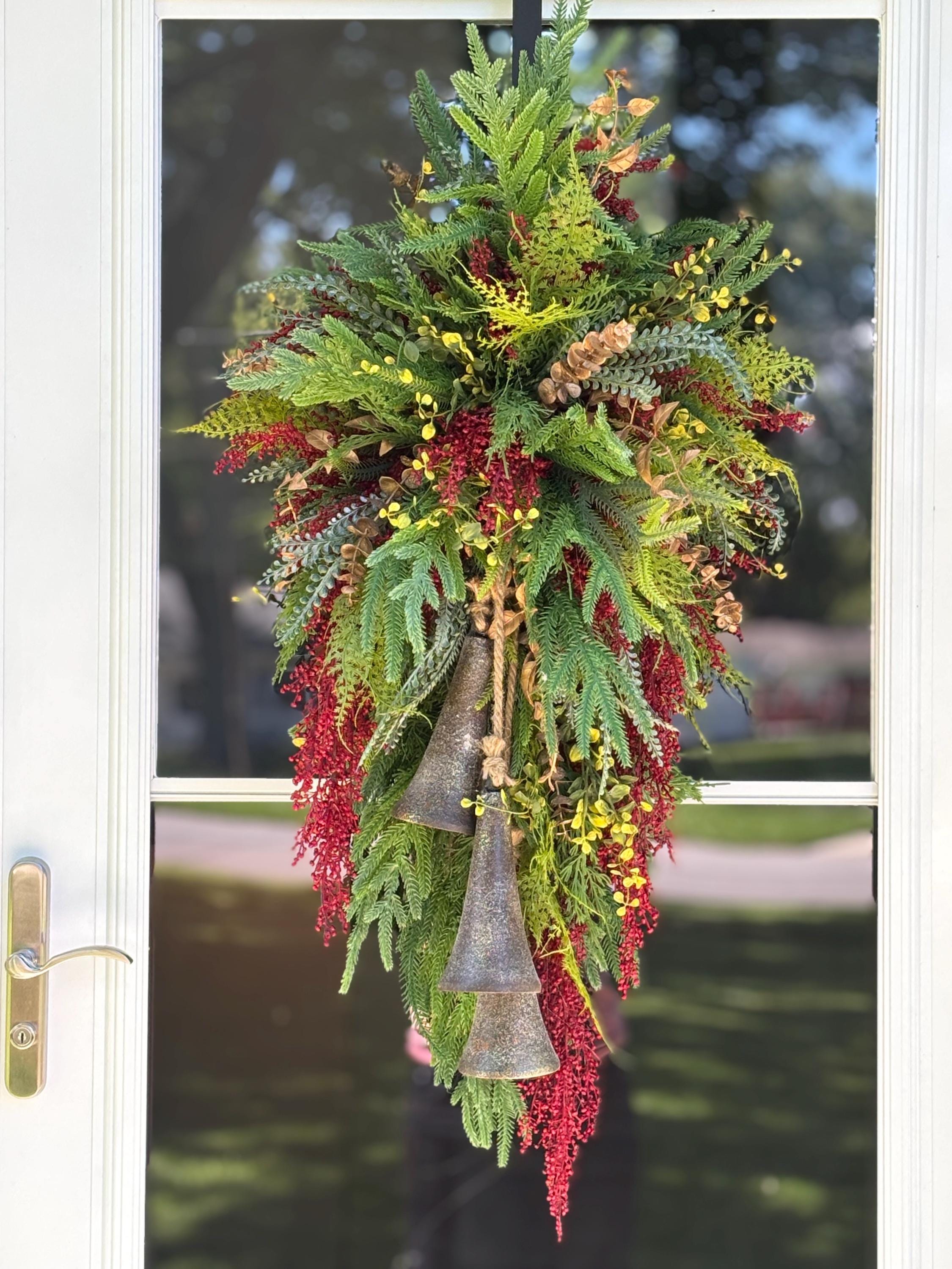 Christmas Swag, Christmas Front Door Swag, Swag for Front Door ...