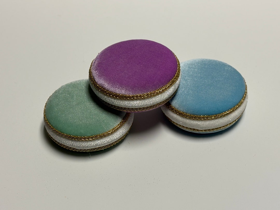 Velvet Macaron Set, Pastel Faux Macaroon, Tiered Tray Decor - Etsy