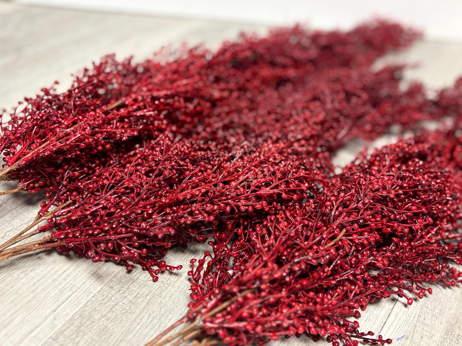 Red Berry Bush, 30" Faux Trailing Greenery, Farmhouse Decor - Etsy