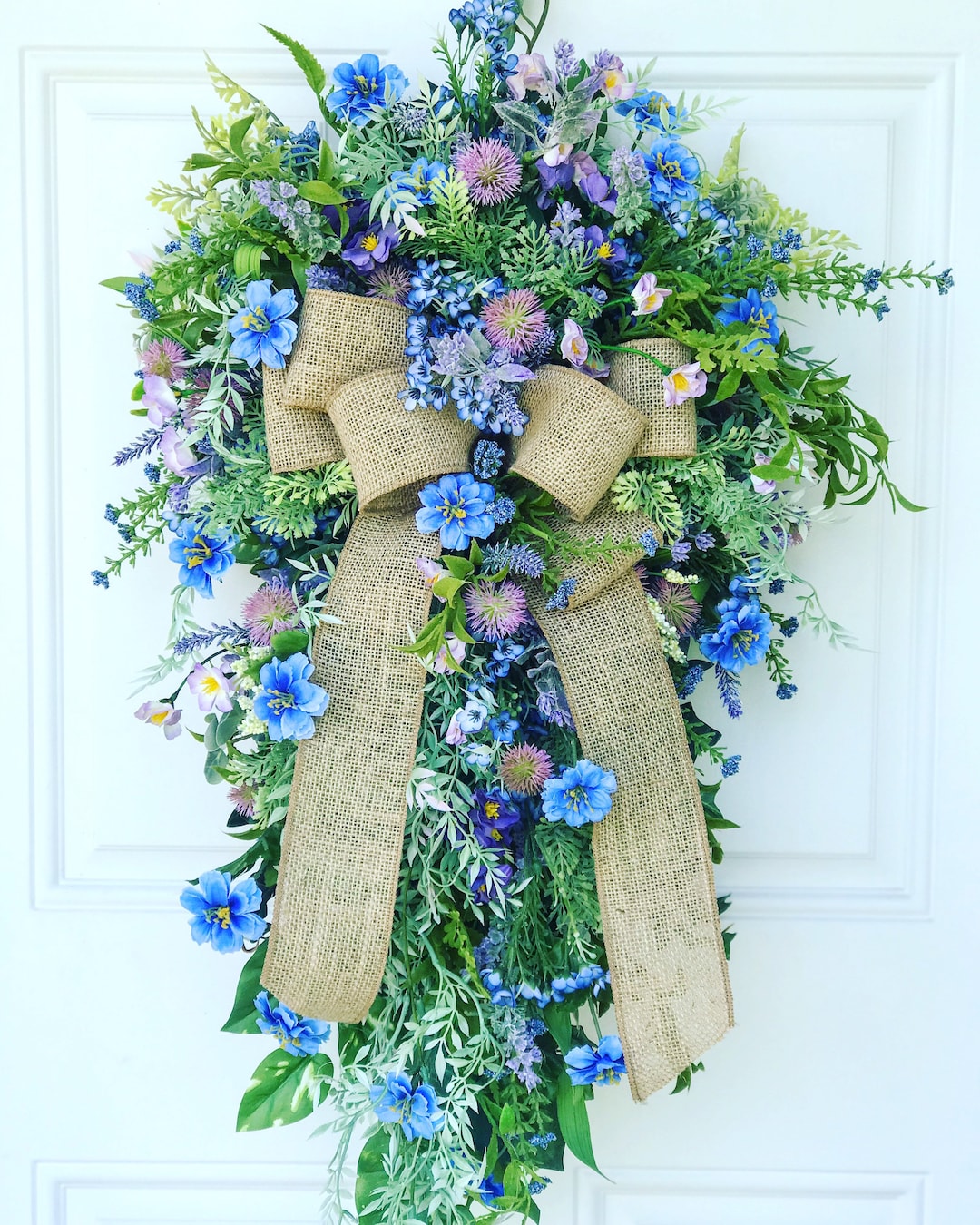 Summer Swag, Summer Front Door Swag, Swag for Front Door, Summer Swag ...