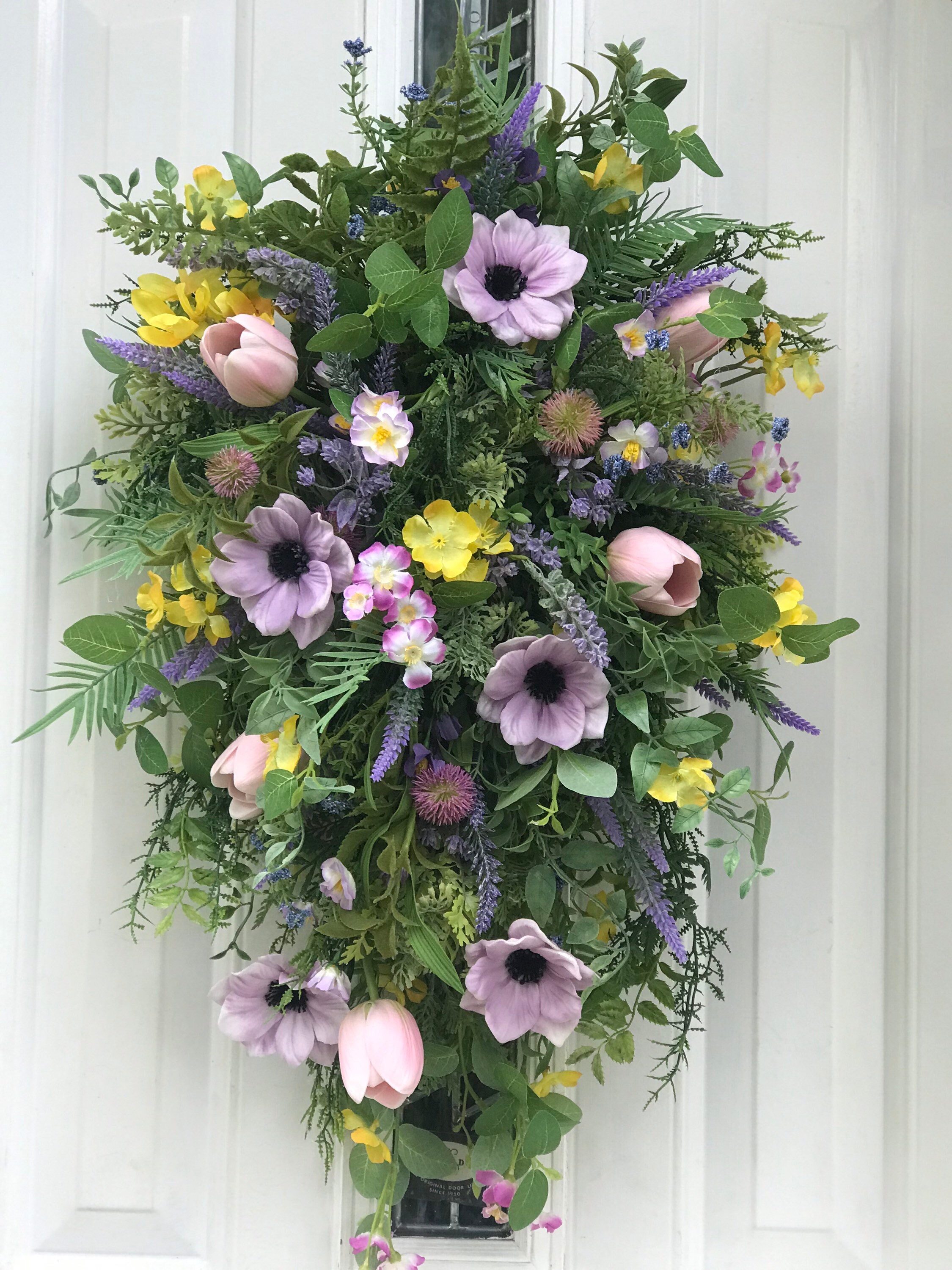 Spring Swag, Spring Front Door Swag, Swag for Front Door, Spring Swag ...