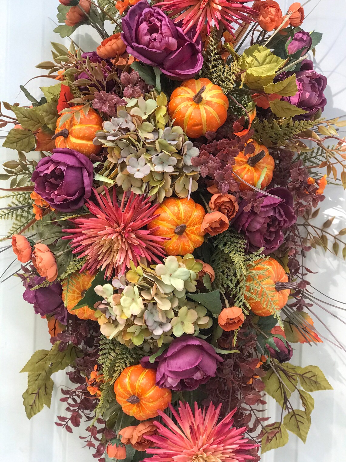 Fall Swag Fall Front Door Swag Swag for Front Door Fall - Etsy