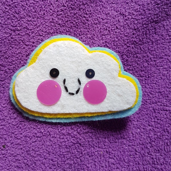 Cloud Brooch - Etsy UK