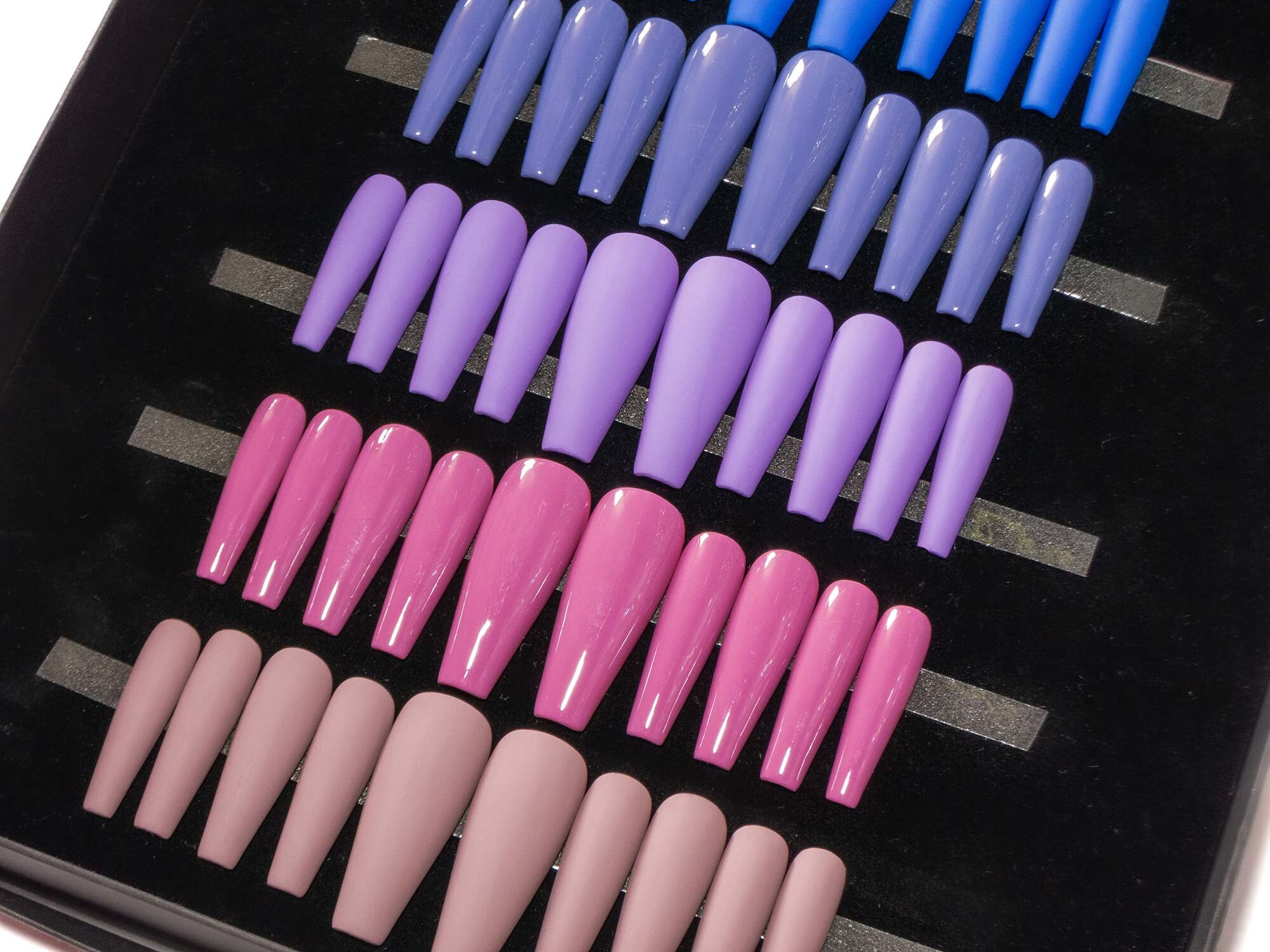 Press On Nails Matte Fake Nails Spring Nails Long Coffin | Etsy