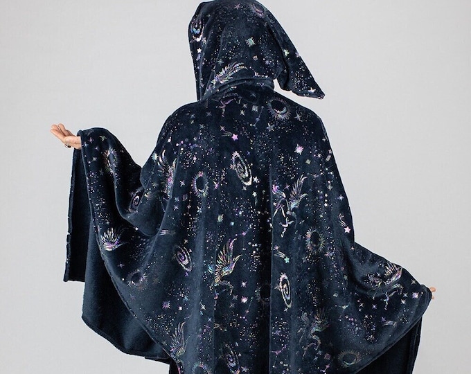 MAGIC HOODIE CAPE, Australian Made, Wrap, Cloak, Handmade, Medieval ...