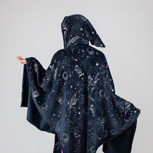 MAGIC HOODIE CAPE, Australian Made, Wrap, Cloak, Handmade, Cosplay ...