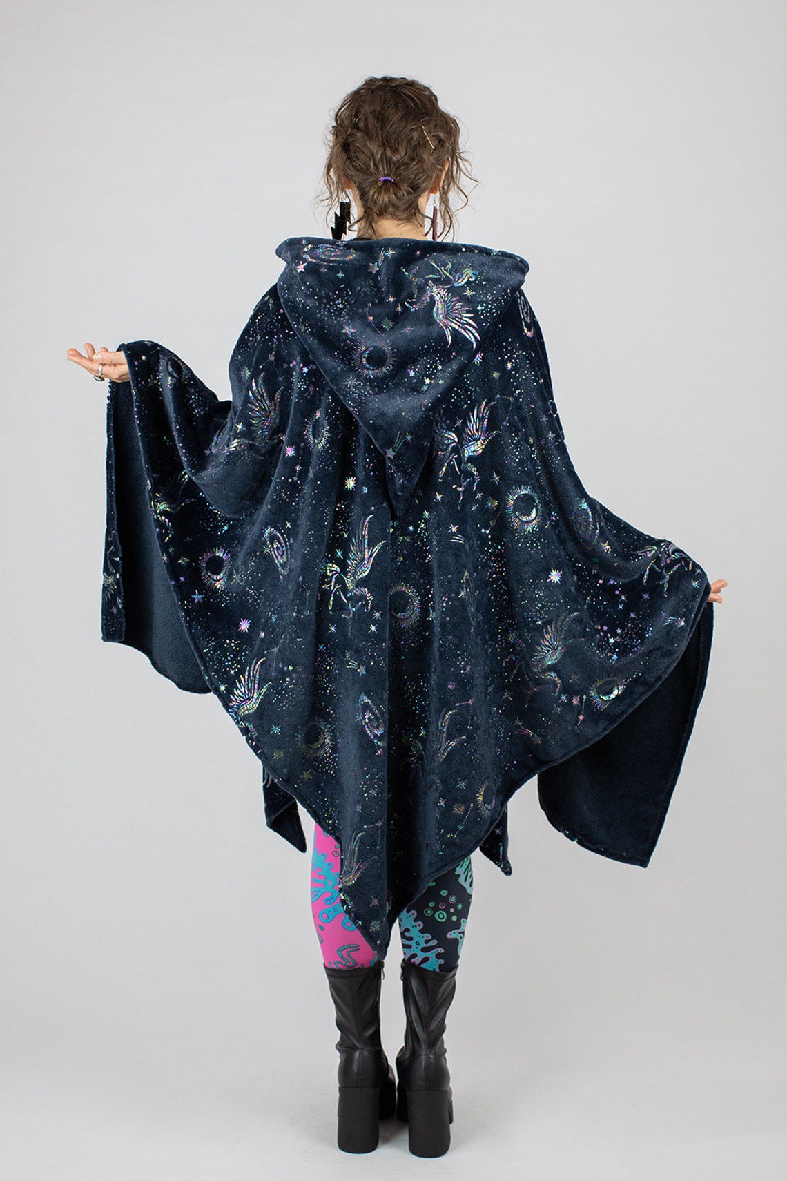 MAGIC HOODIE CAPE, Australian Made, Wrap, Cloak, Handmade, Medieval ...