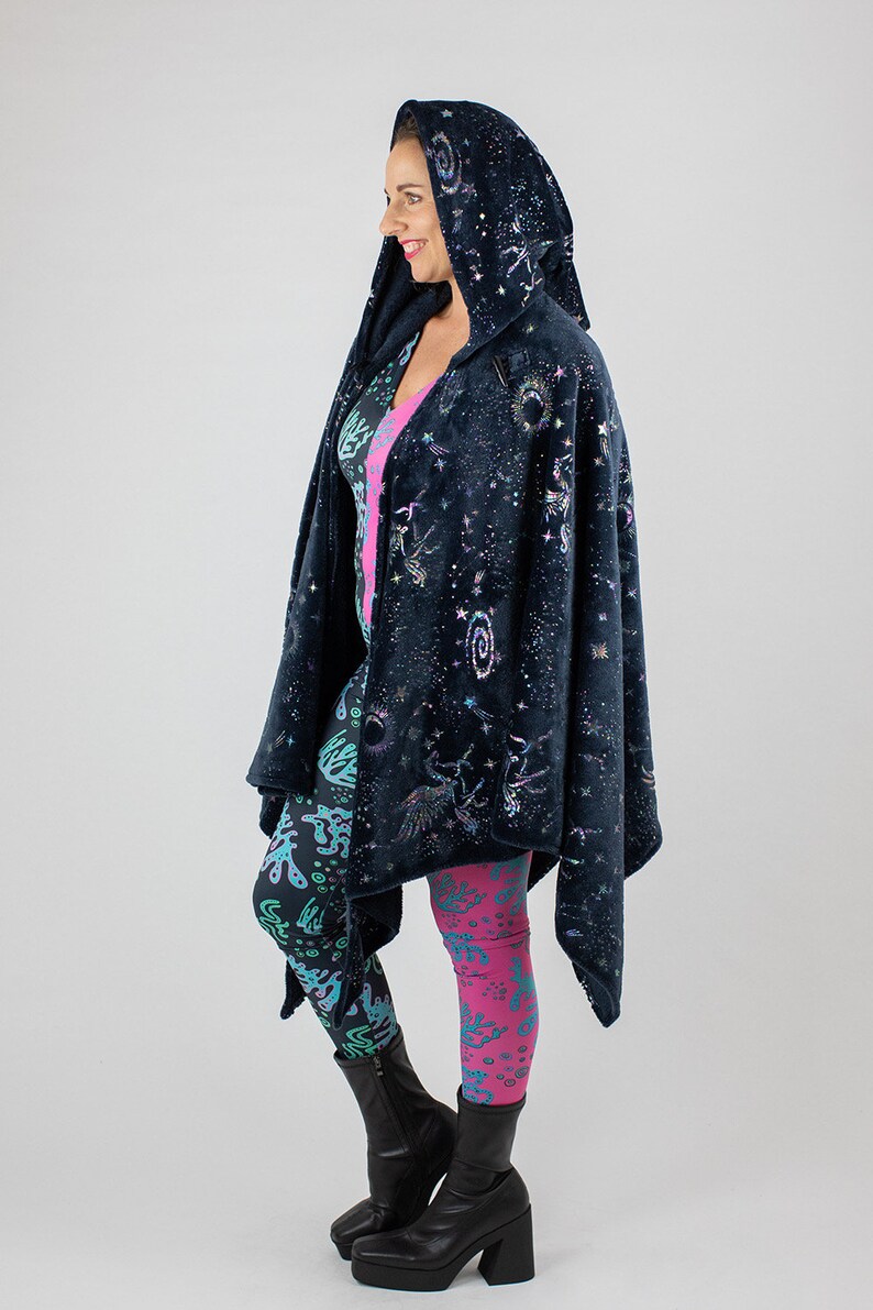 MAGIC HOODIE CAPE, Australian Made, Wrap, Cloak, Handmade, Cosplay ...